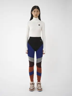 Chloé Patchwork High-waisted Leggings