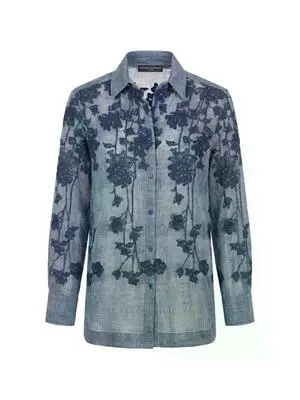 Ermanno Scervino Embroidered Linen Shirt