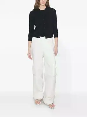 Tory Burch Pointelle T Monogram Knit Cardigan