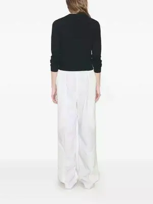 Tory Burch Pointelle T Monogram Knit Cardigan