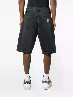 Carhartt Work In Progress Logo Patch Denim Shorts