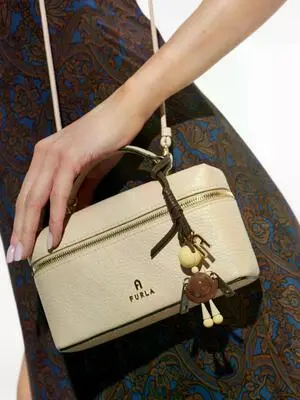 Furla Sfera Leather-strap Bag Charm