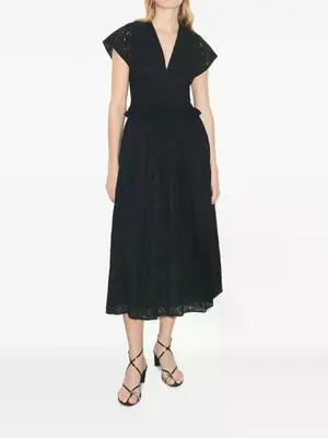 Tory Burch Eyelet Cotton Midi Dress