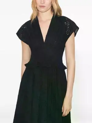 Tory Burch Eyelet Cotton Midi Dress