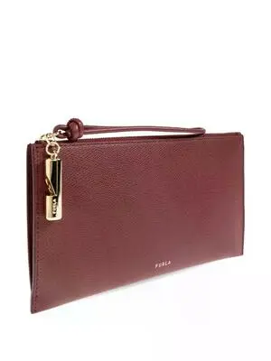 Furla Grained Leather Clutch Bag