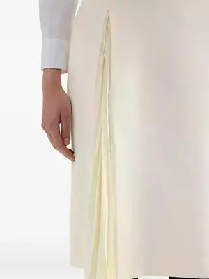 JIL SANDER Pleated Asymmetric Midi Skirt