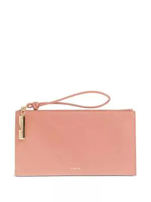 Furla Iride Leather Clutch Bag - Pink