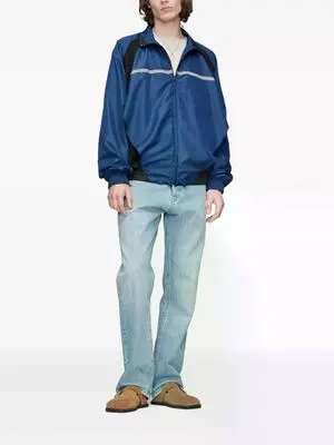 MAISON MARGIELA Panelled Raglan Sleeve Jacket - Blue