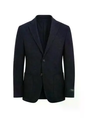 Corneliani Single-breasted Fuzzy-pattern Blazer