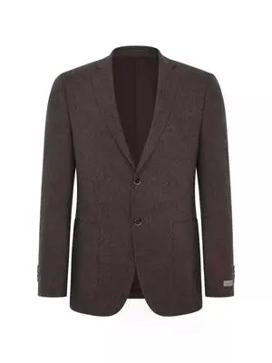 Corneliani Patch-pockets Long-sleeve Blazer - Brown