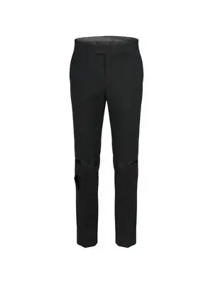 Givenchy Cut-out Detail Wool Trousers - Black