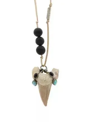 Dsquared2 Shark Tooth Leather Necklace
