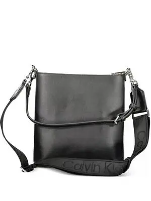 Calvin Klein Grained Tote Bag With Logo Plaque