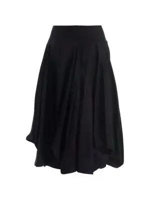 Yohji Yamamoto Panelled Balloon Mid Skirt
