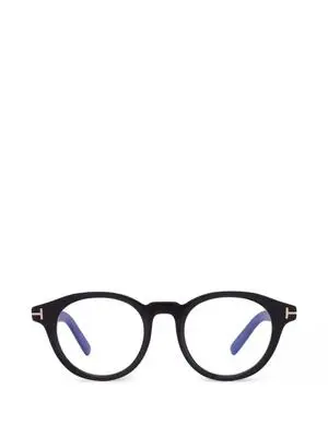 TOM FORD Round Frame Eyeglasses - Black