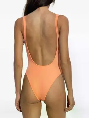 DIESEL® Logo Plaque Swimsuit - Orange