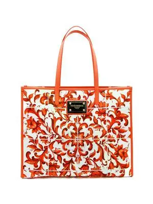 Dolce & Gabbana Maiolica Print Tote Bag