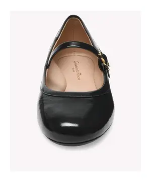 GIANVITO ROSSI Leather Buckled Ballet Flats