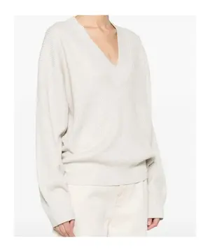 Brunello Cucinelli Sparkling Cashmere V-neck Sweater