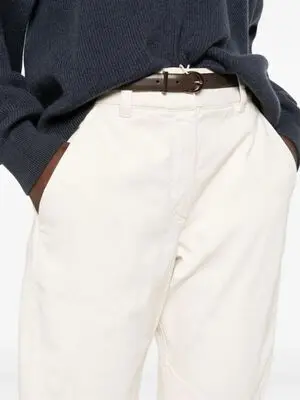 Brunello Cucinelli Monile Logo Tailored Trousers