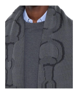 Gucci Wool Scarf With Horsebit Detail