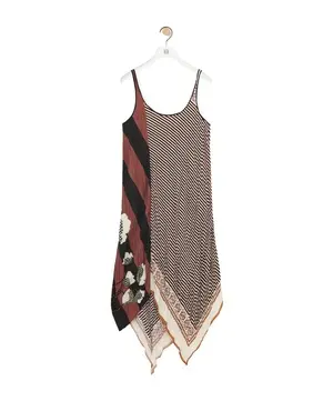 Loewe Asymmetrical Printed Tank Dress - Multicolor