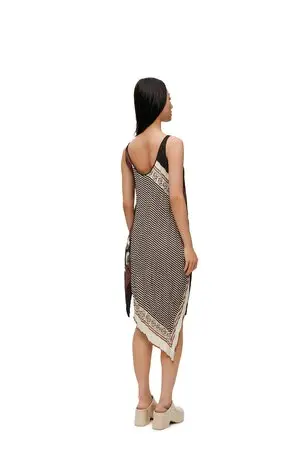 Loewe Asymmetrical Printed Tank Dress