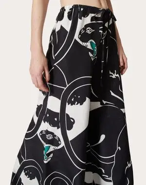 Valentino Garavani Printed Poplin Wide-leg Trousers