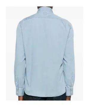 Brunello Cucinelli Denim Long-sleeved Shirt