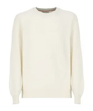 Brunello Cucinelli Crewneck Ribbed-knit Jumper
