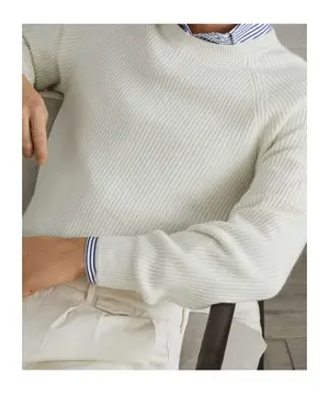 Brunello Cucinelli Crewneck Ribbed-knit Jumper