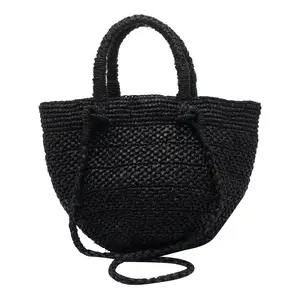 IBELIV Arona Woven Tote Bag - Black