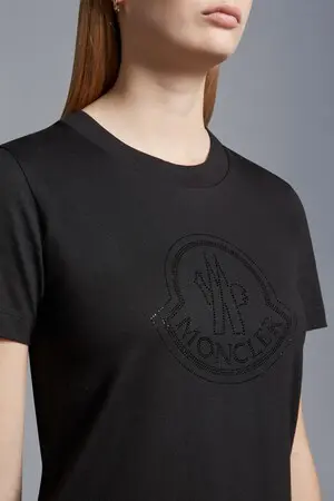 Moncler Logo Embellished Crewneck T-shirt