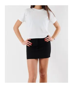 Patrizia Pepe Studded Cropped T-shirt