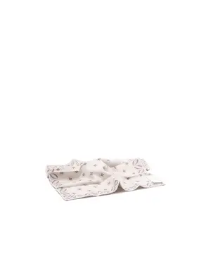 Brunello Cucinelli Geometric Silk Pocket Square - White