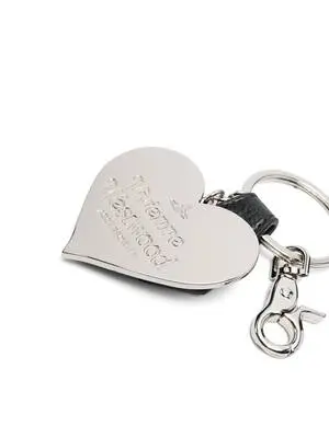 VIVIENNE WESTWOOD Logo Engraved Heart Keychain