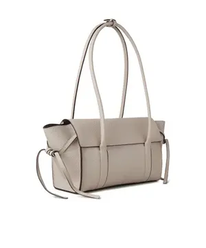 Mulberry Soft Bayswater Drawstring Small Shoulder Bag - Chalk Grey
