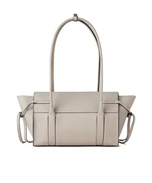 Mulberry Soft Bayswater Drawstring Small Shoulder Bag - Chalk Grey