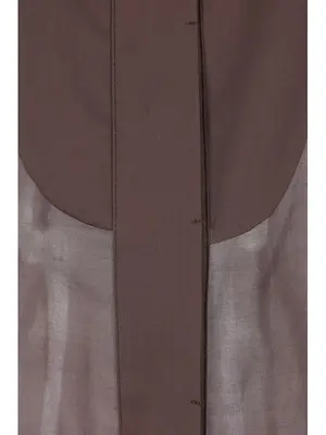 Brunello Cucinelli Puff-sleeve Panelled Shirt