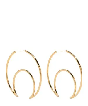 MARINE SERRE Marine Serre Crescent Hoop Earrings