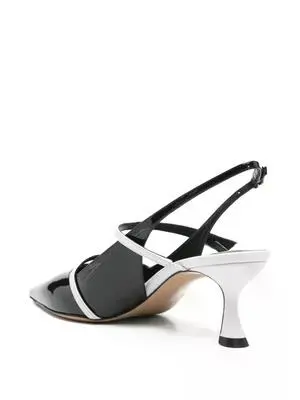 ALEXANDRE BIRMAN Patent Leather Slingback Pumps