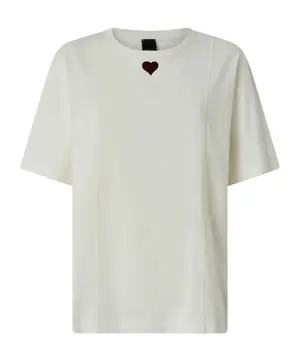 Pinko Heart Embroidered T-shirt