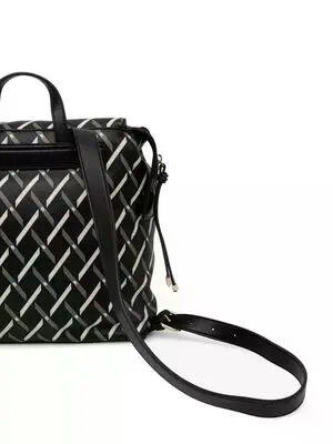 Armani Exchange Logo Print Foldover Backpack