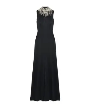 Alexander McQueen Mock-neck Sleeveless Maxi Dress - Black