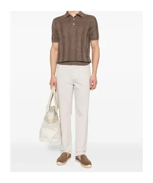 Brunello Cucinelli Ribbed Polo Knitted Sweater