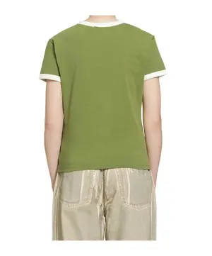 Acne Studios Short-sleeved T-shirt With Rose Graphic