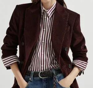 Brunello Cucinelli Double-breasted Corduroy Blazer
