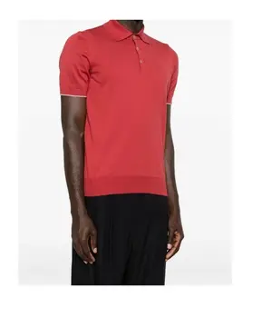 Brunello Cucinelli Short-sleeved Polo Shirt - Red