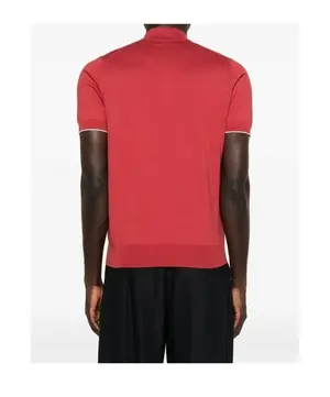Brunello Cucinelli Short-sleeved Polo Shirt - Red