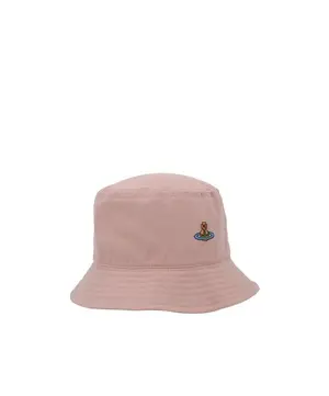 VIVIENNE WESTWOOD Orb Embroidered Bucket Hat - Nude